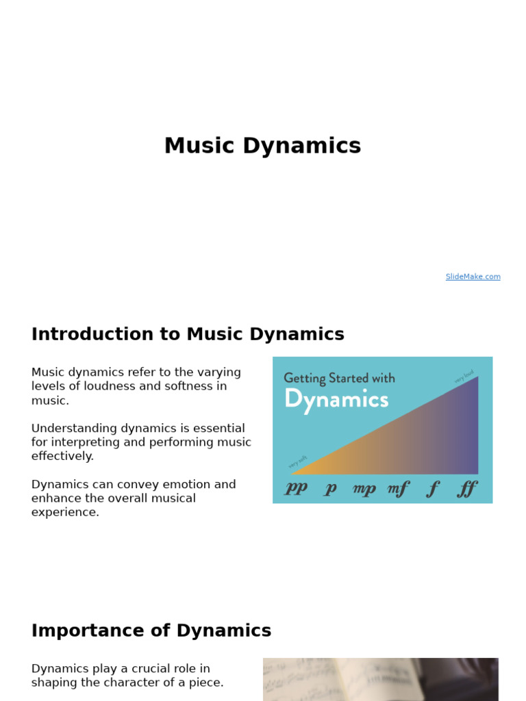 Music Dynamics | PDF