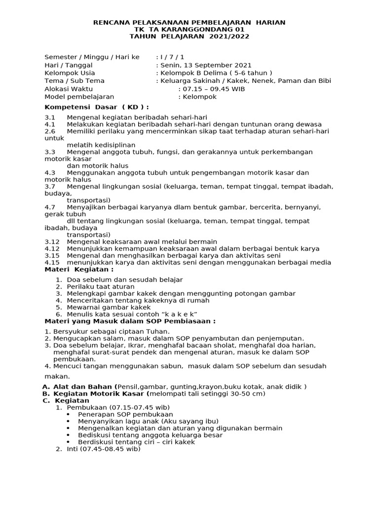 RPPH B Delima 2021 | PDF