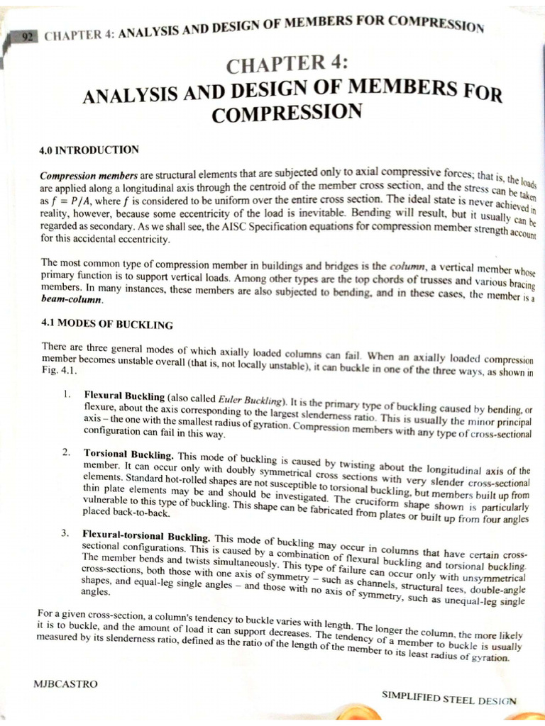 Compression Members | PDF