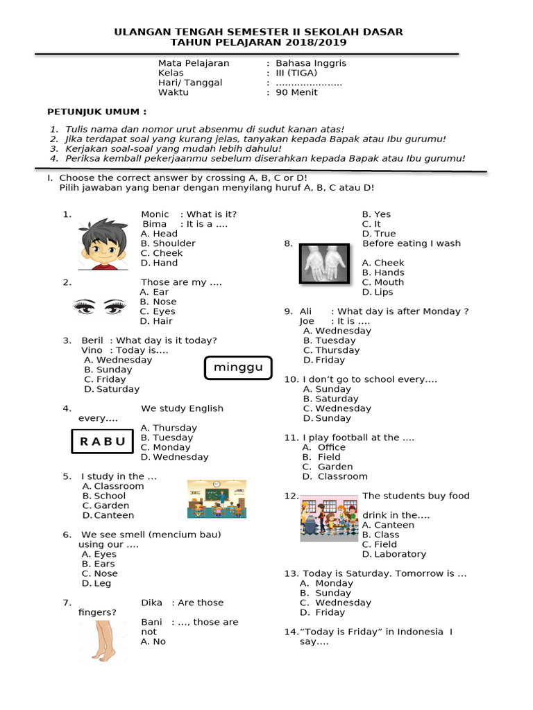 UTS 2 KELAS 3n | PDF