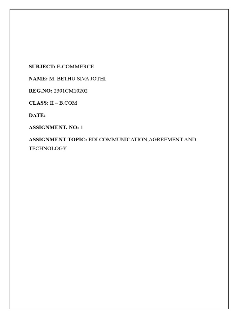 Ass 1 Pdf Electronic Data Interchange File Transfer Protocol