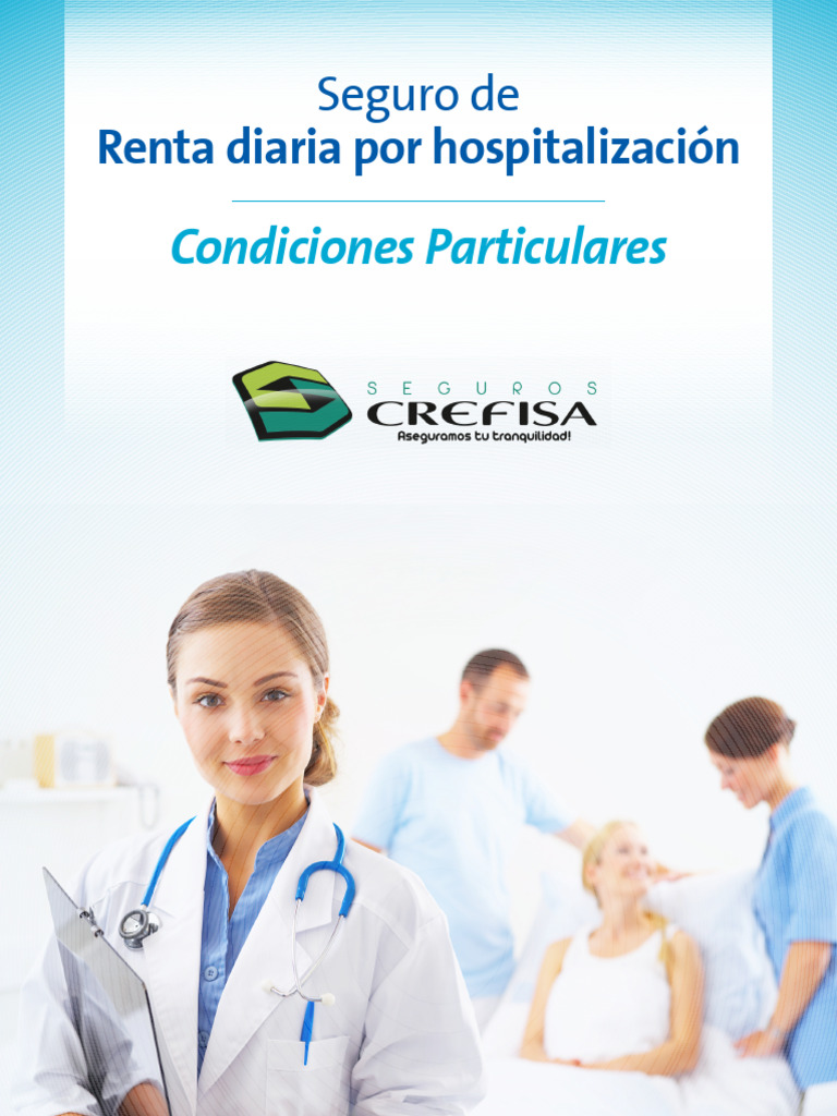 Seguro de Renta Diaria Por Hopitalizacion-Condiciones Particulares | PDF | Póliza de seguros ...