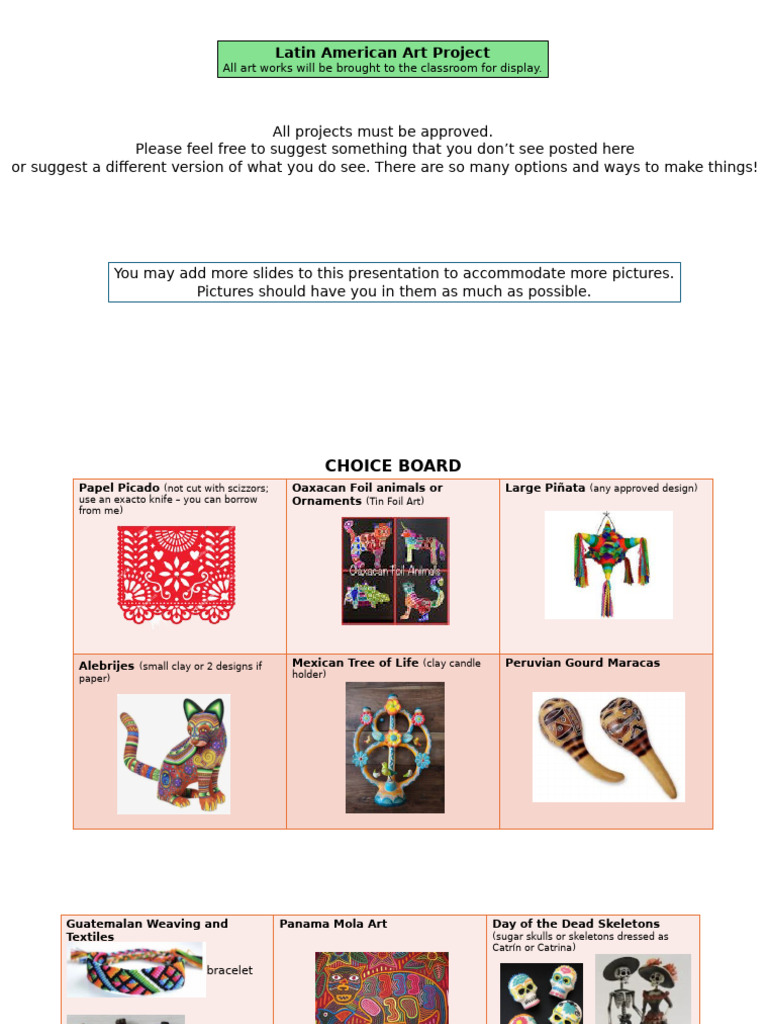 Latin American Art Project Revised | PDF