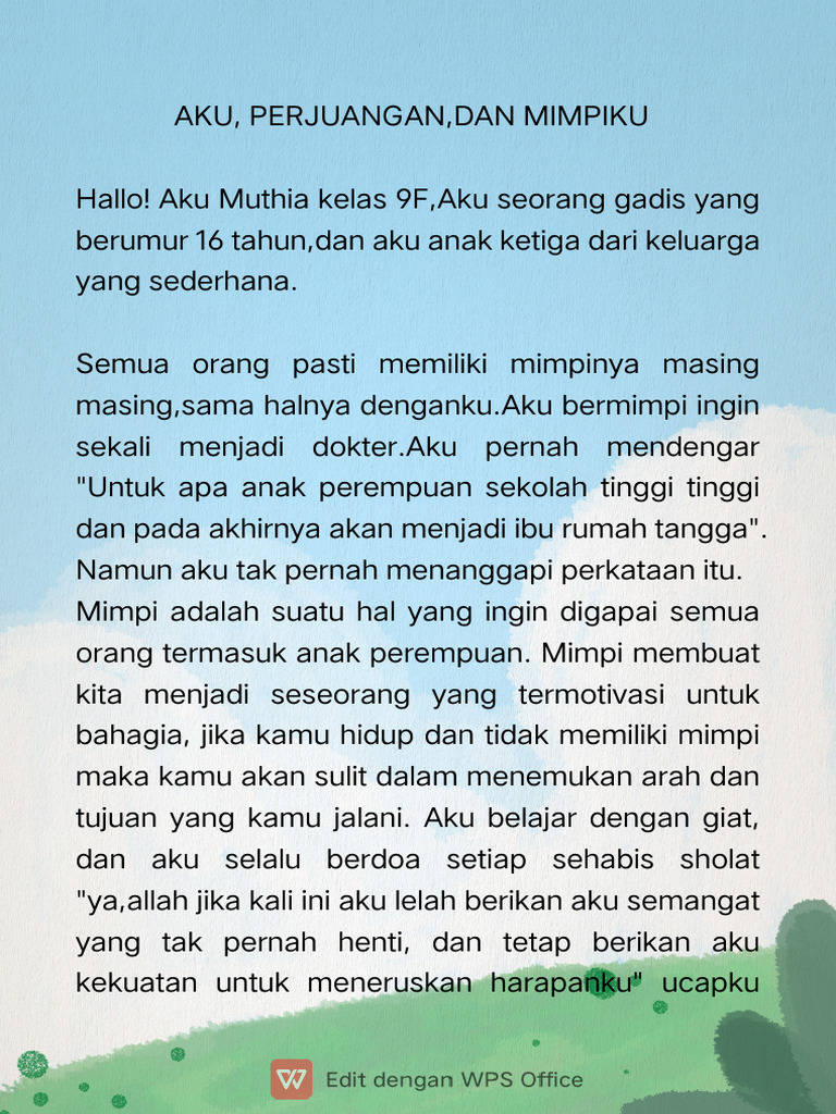 Cartoon Simple Letter Paper-WPS Office | PDF