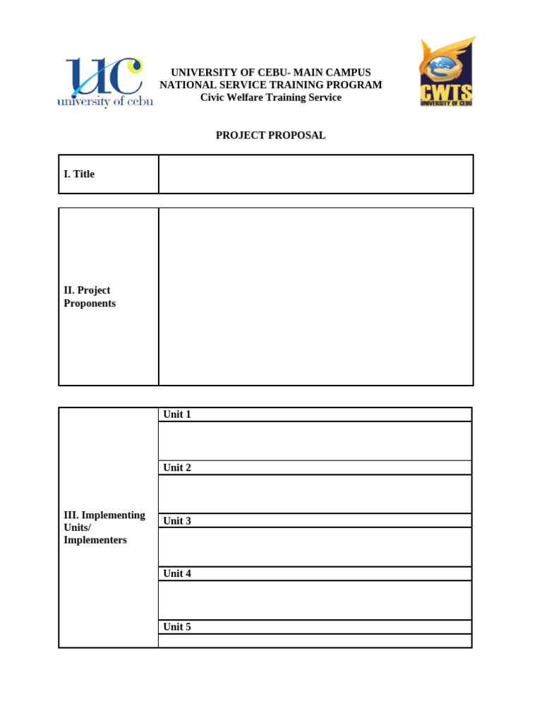 Project Proposal Template | PDF