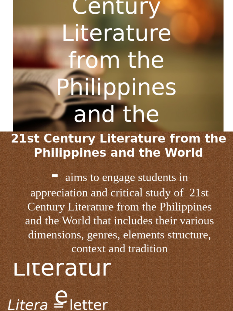 21st Century Philippine Literature Overview | PDF