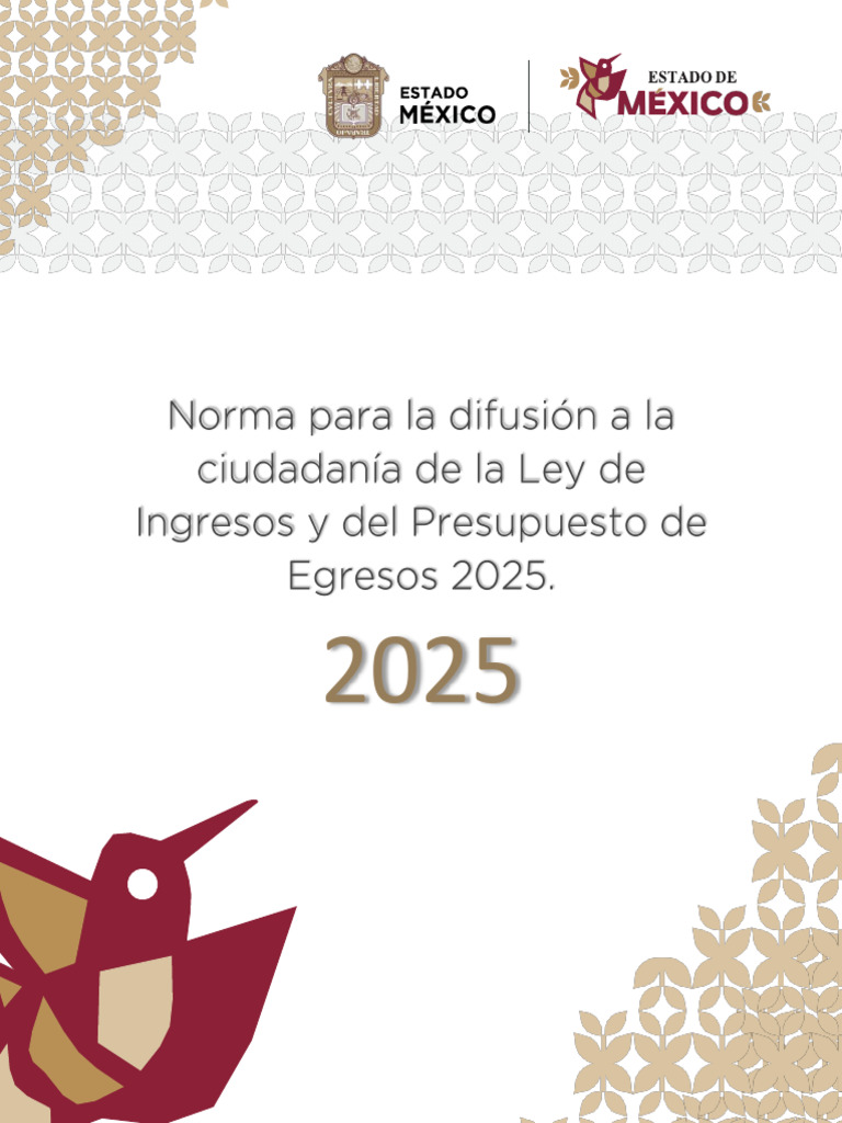 Norma para La Difusion A La Ciudadania de La Ley de Ingresos y Del ...