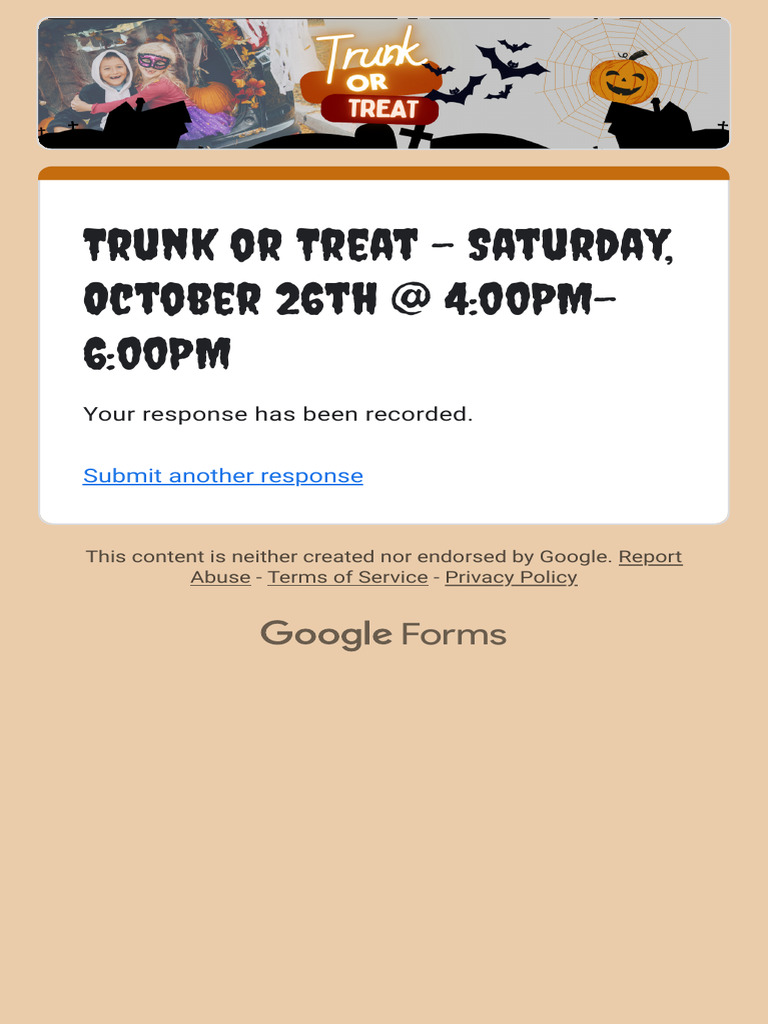 Trunk or Treat - Saturday, October 26th at 400PM-600PM | PDF