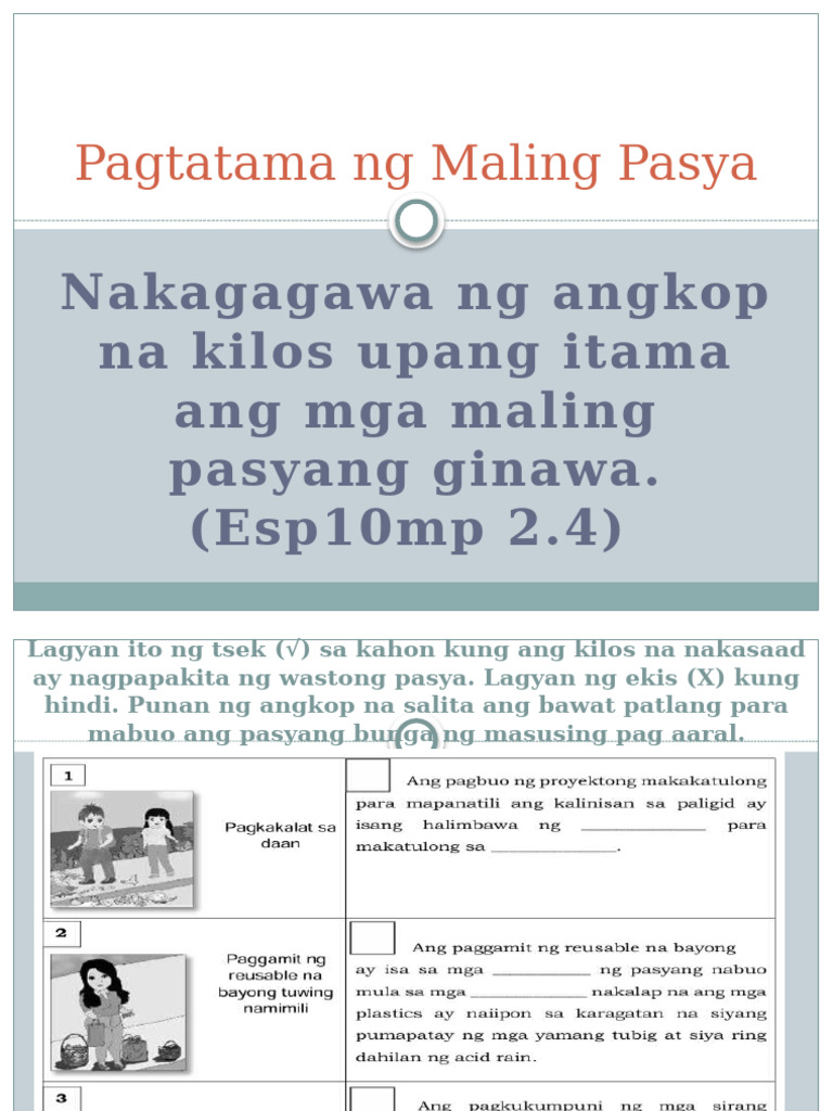 Pagtatama NG Maling Pasya | PDF