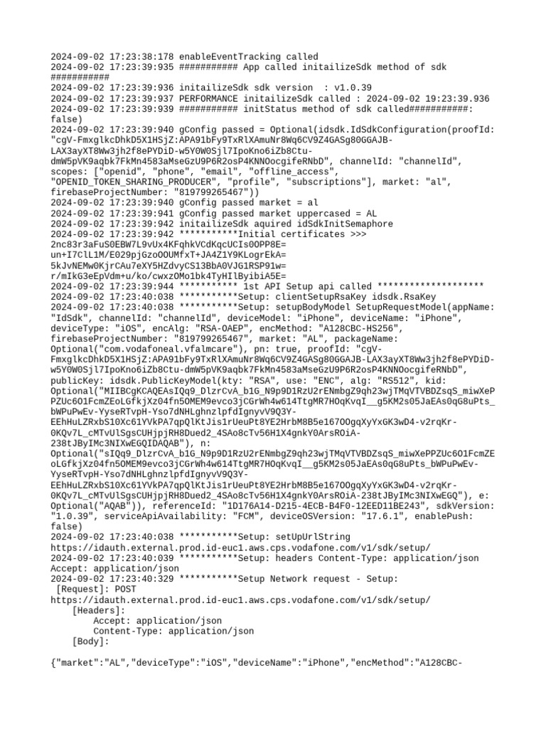 SDK Initialization and Setup Log | PDF | Cyberwarfare | Security