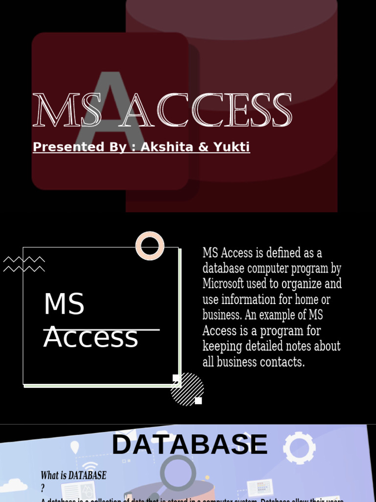 MS ACCESS Converted | PDF | Databases | Relational Database MS ACCESS Converted | PDF | Databases | Relational Database