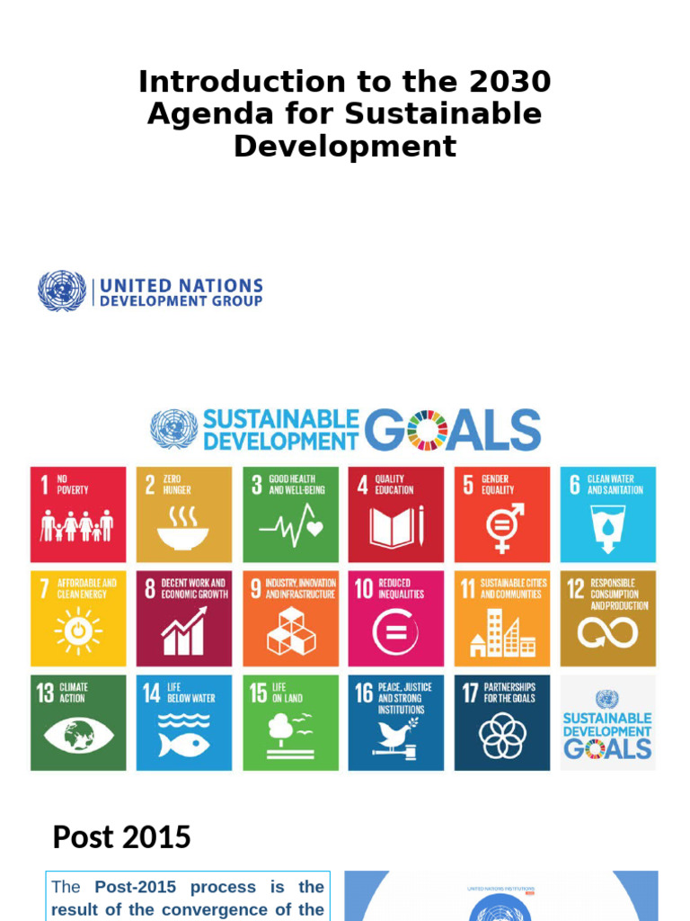 Introduction To 2030 SDG | PDF | Millennium Development Goals | Economies