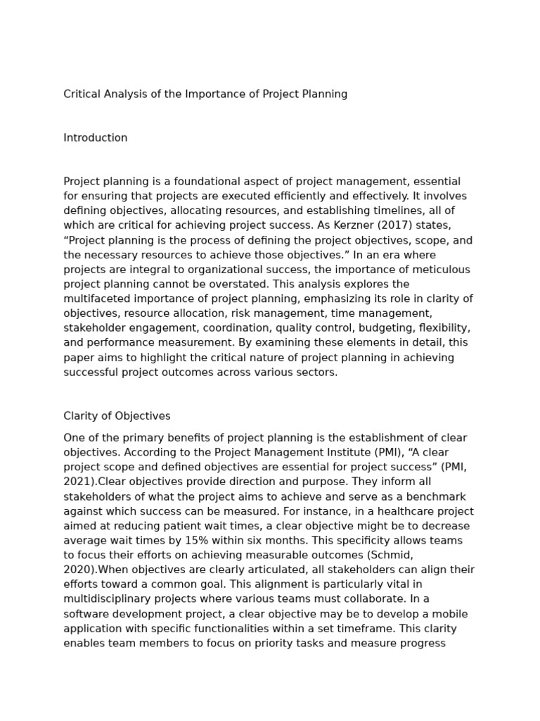 Project Planning Assignment 2 | PDF | Project Management | Risk Management