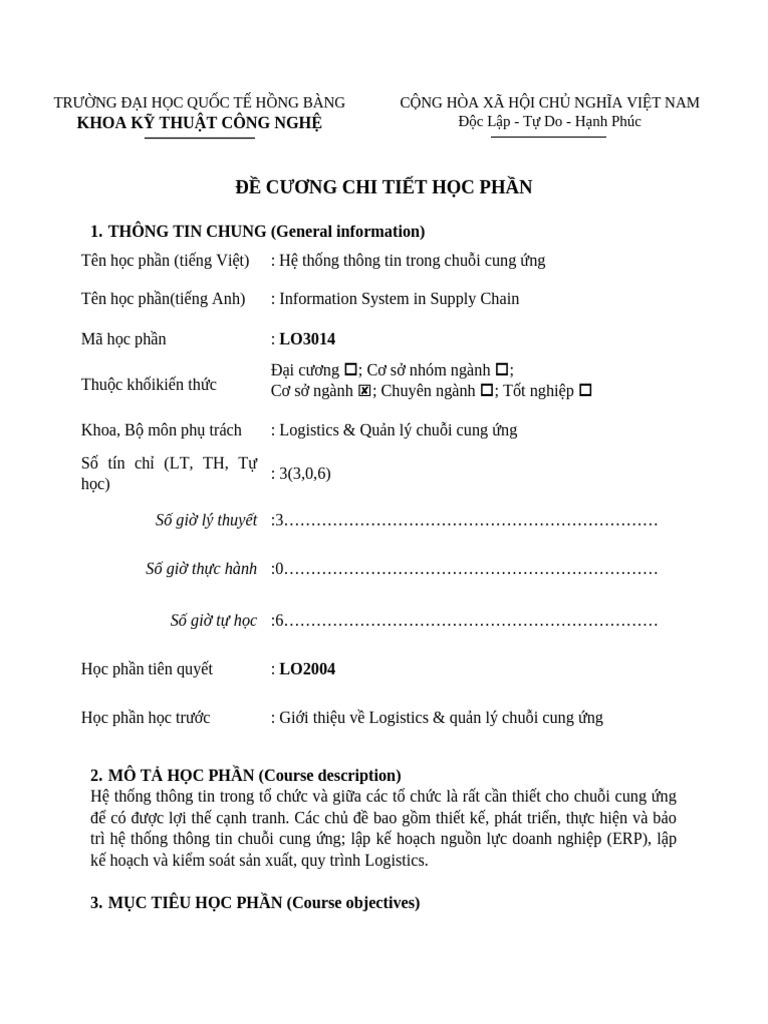 Há» thá» ng thÃ´ng tin trong chuá» i cung á»©ng | PDF