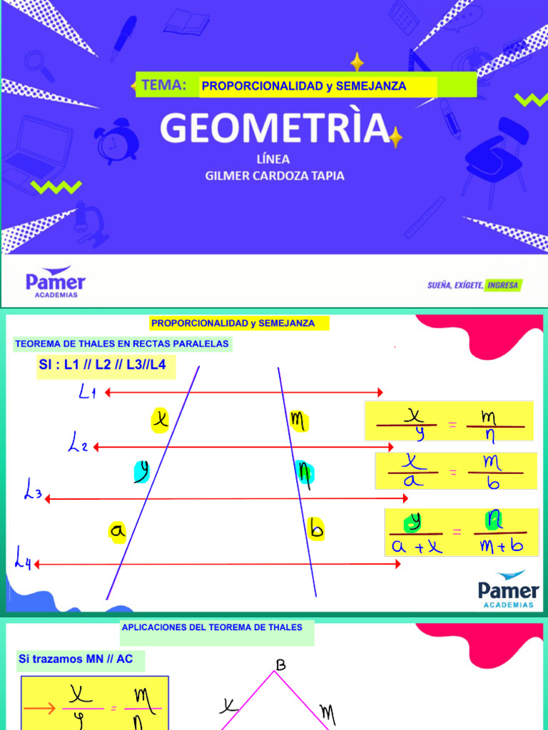Porporcionalidad y Semejanza (Sm) Solu (2) | PDF