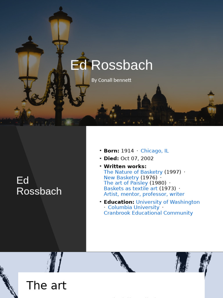 Ed Rossbach | PDF