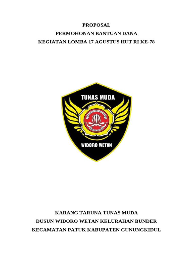 Proposal Bantuan Dana Terbaru TTD | PDF