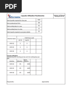 Excel Template Machine Wise Production Capacity v.2 | PDF | Numerical ...