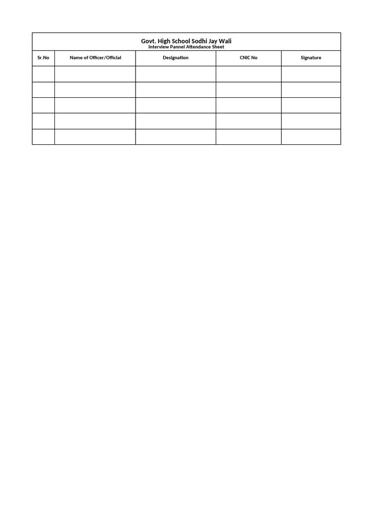 STI Attendance Sheet | PDF