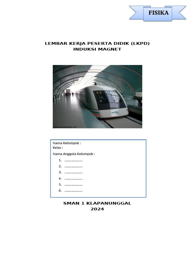 LKPD Medan Magnet 2024 | PDF