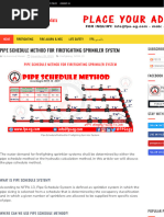 NFPA-13 Pipe Schedule Method For Firefighting Sprinkler System ...