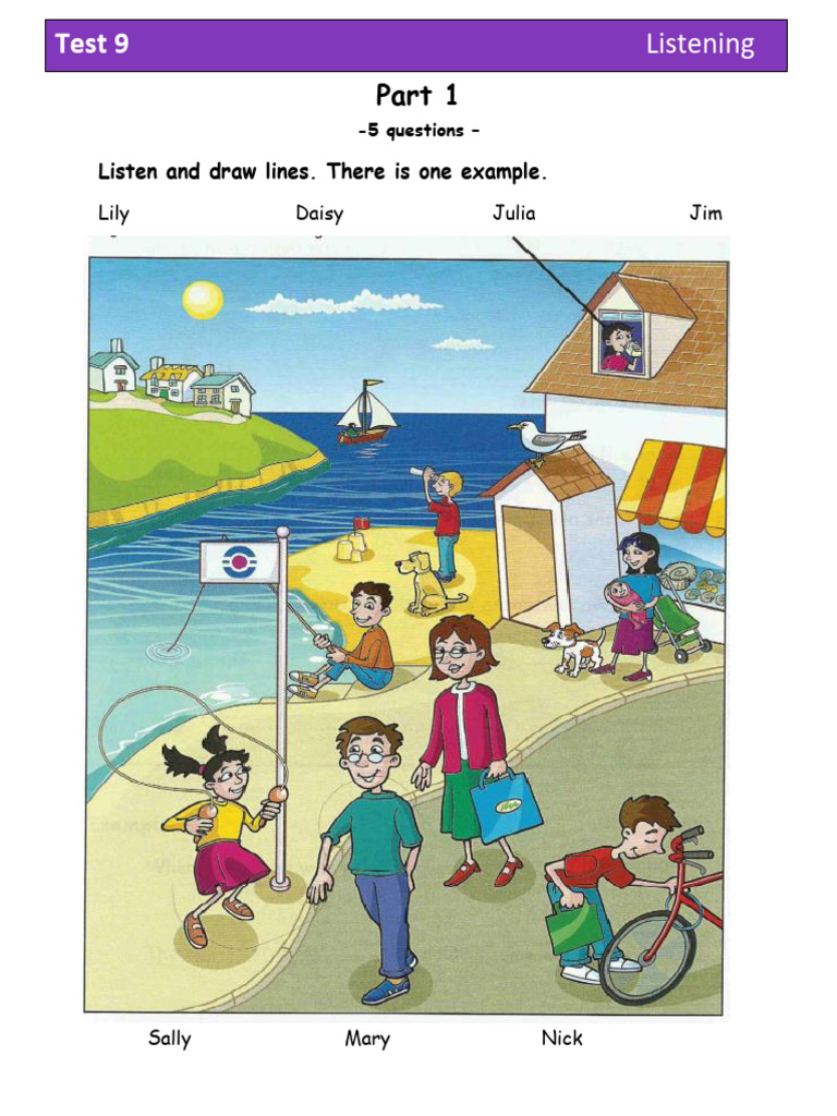 Movers 2 - Test 10 - Listening | PDF