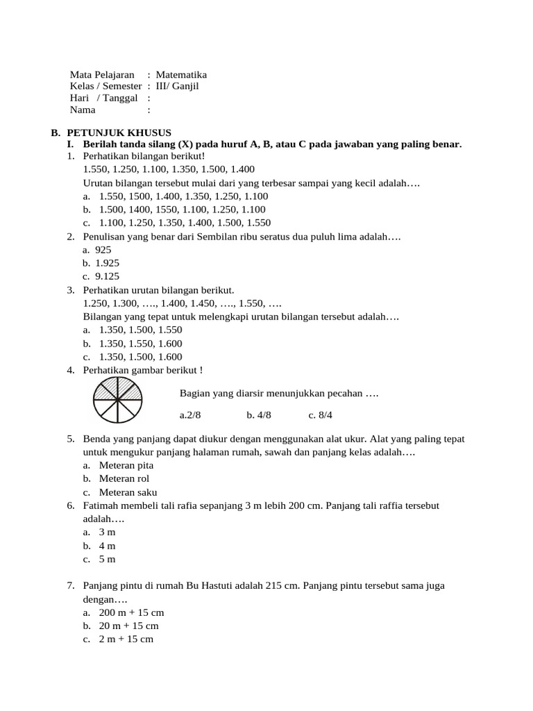 SAS-Math-Kelas-3-1 | PDF