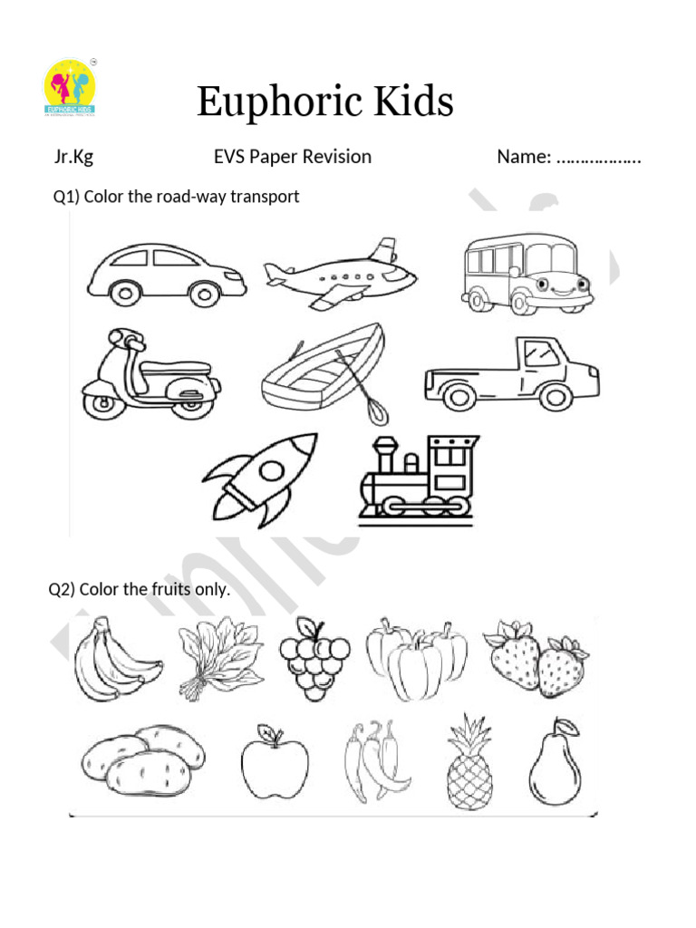 EVS Sample Paper 1 | PDF