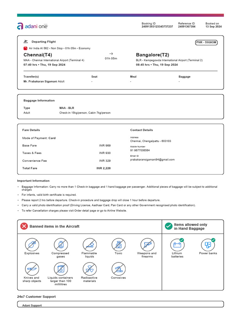19-airticket | PDF | Transport | Aviation