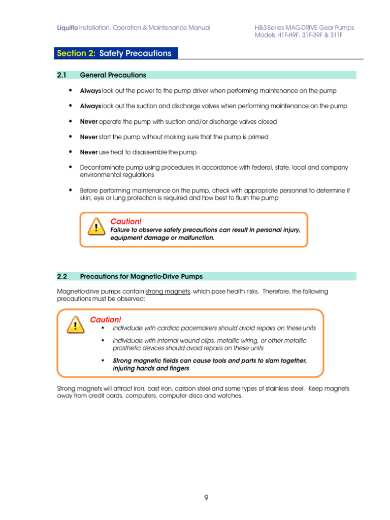 safety precuation | PDF