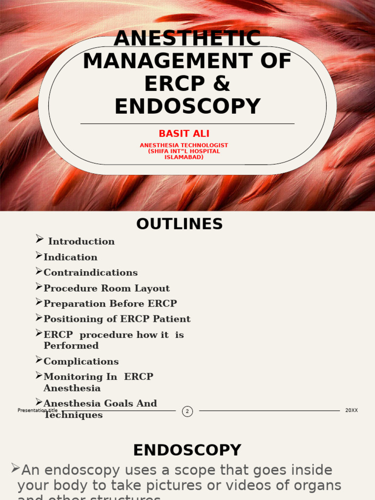 Anesthetic Management for ERCP Procedures | PDF | Clinical Medicine ...