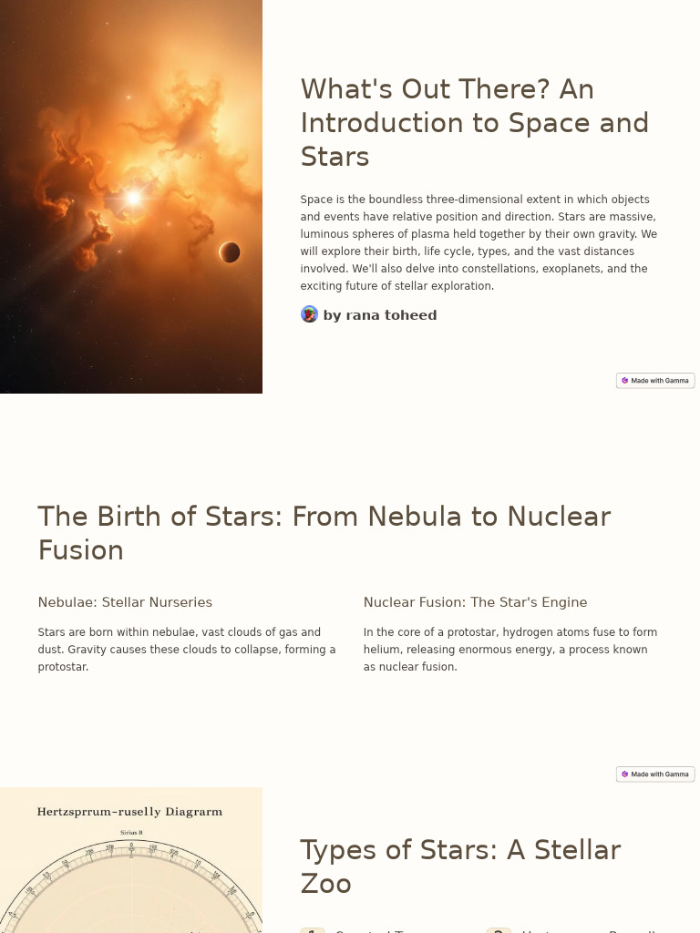Exploring Stars and Space: A Guide | PDF | Stars | Exoplanet
