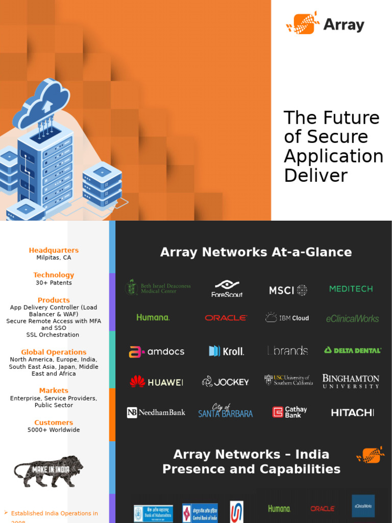 Array - Product Overview - Basic | PDF | Computer Network | Transport ...