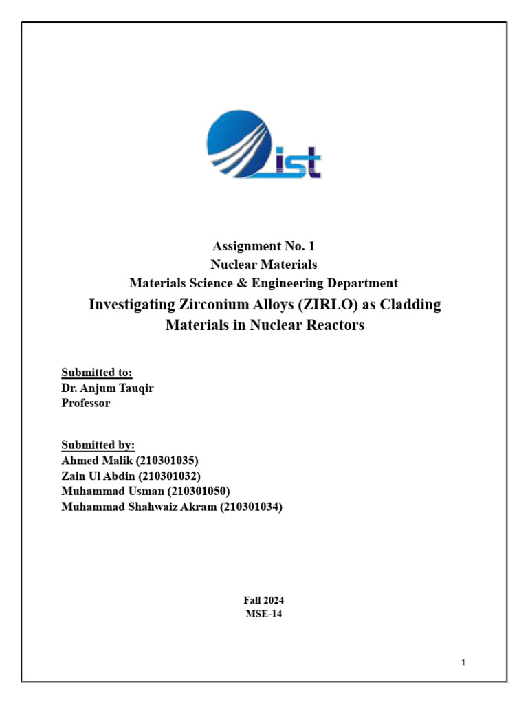 Cladding of Materials (1) | PDF | Nuclear Fuel | Nuclear Reactor