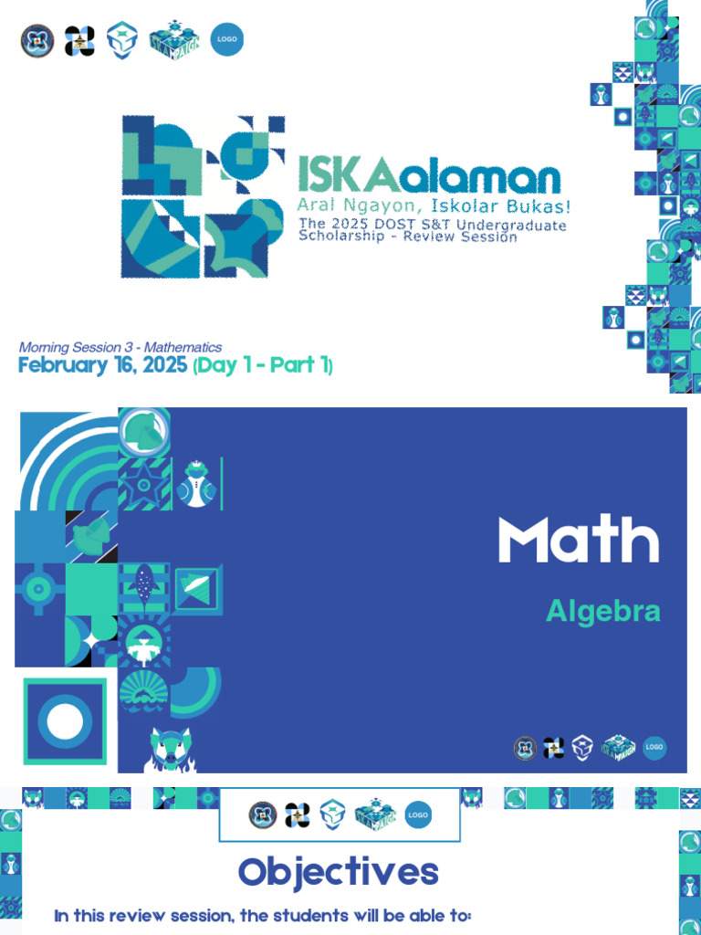 DOST SA CIT-U Math Day 1 Tutor 1 Math - Algebra, Geometry, Trigonometry | PDF | Algebra | Polynomial