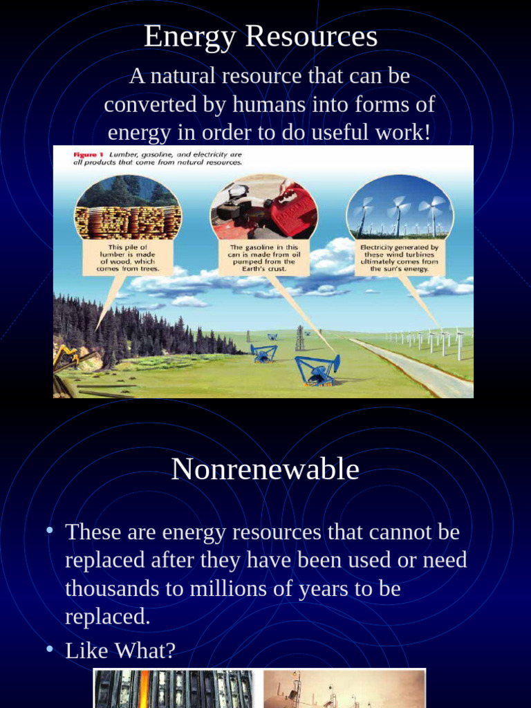 Types of Energy Resources Explained | PDF