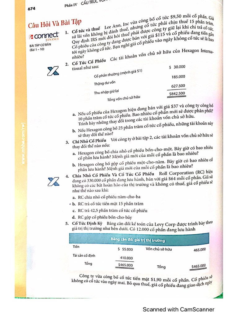 Bai Tap Chuong 2 | PDF