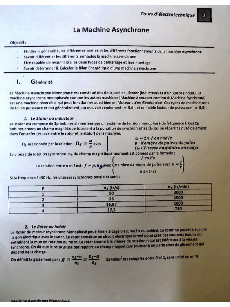 Machine Asynchrone MR - Chaker | PDF