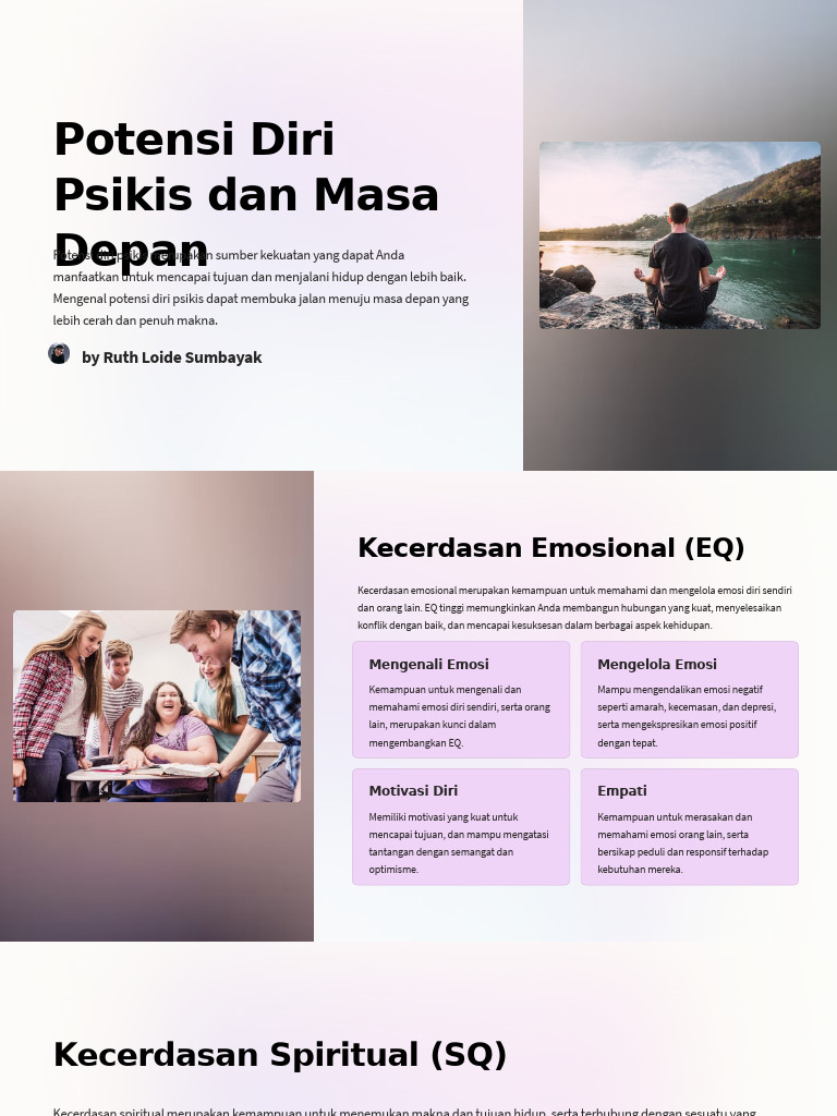 Potensi Diri Psikis Dan Masa Depan | PDF