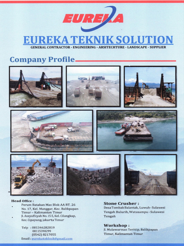 Company Profile CV. Eureka Teknik Solution (Batching Plant) + Akte Baru | PDF