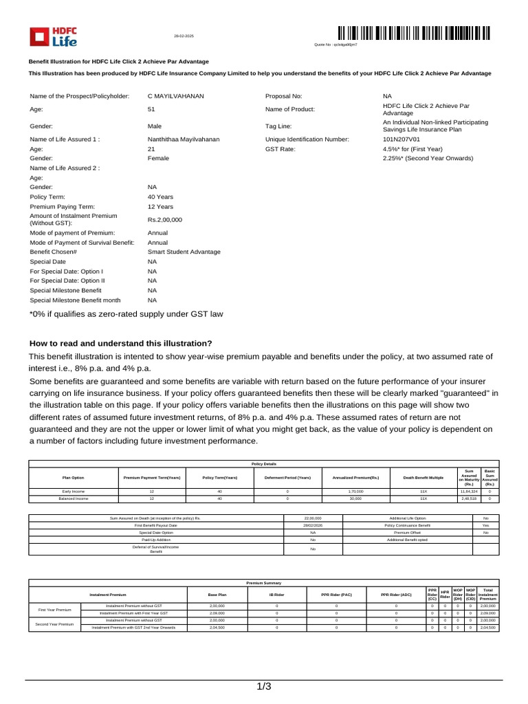 Illustration (5) | PDF | Life Insurance | Insurance