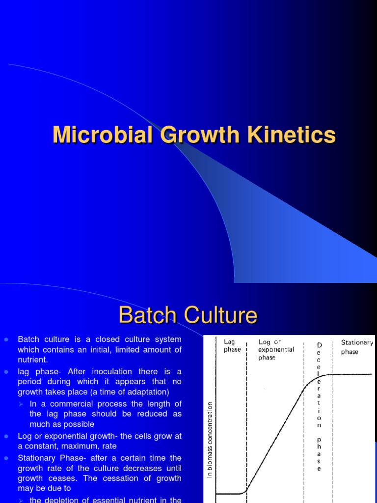 Microbial Growth KineticsRS | Steady State | Earth & Life Sciences