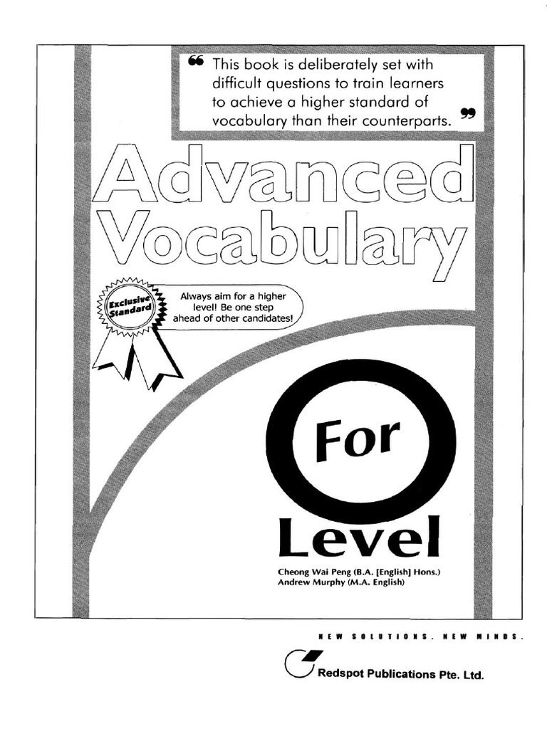 Advanced Vocabulary For o Level | PDF