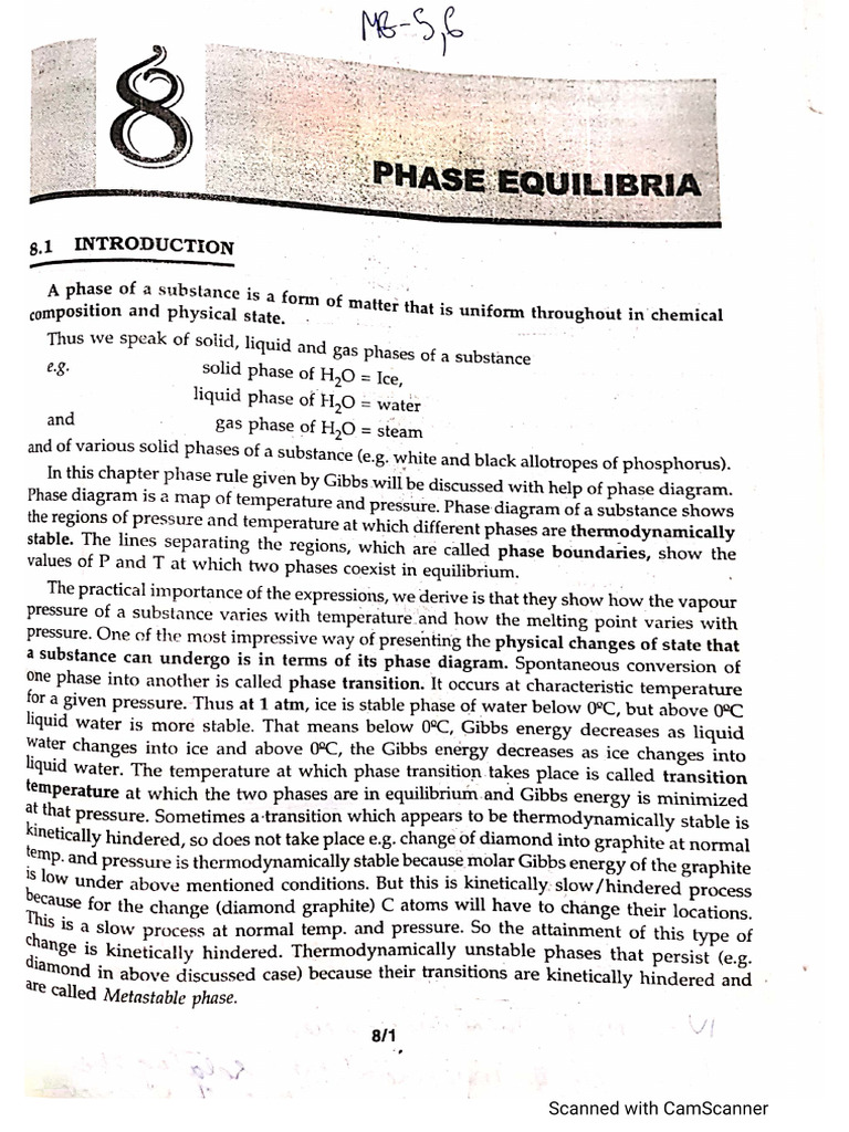 phase Equilibria | PDF
