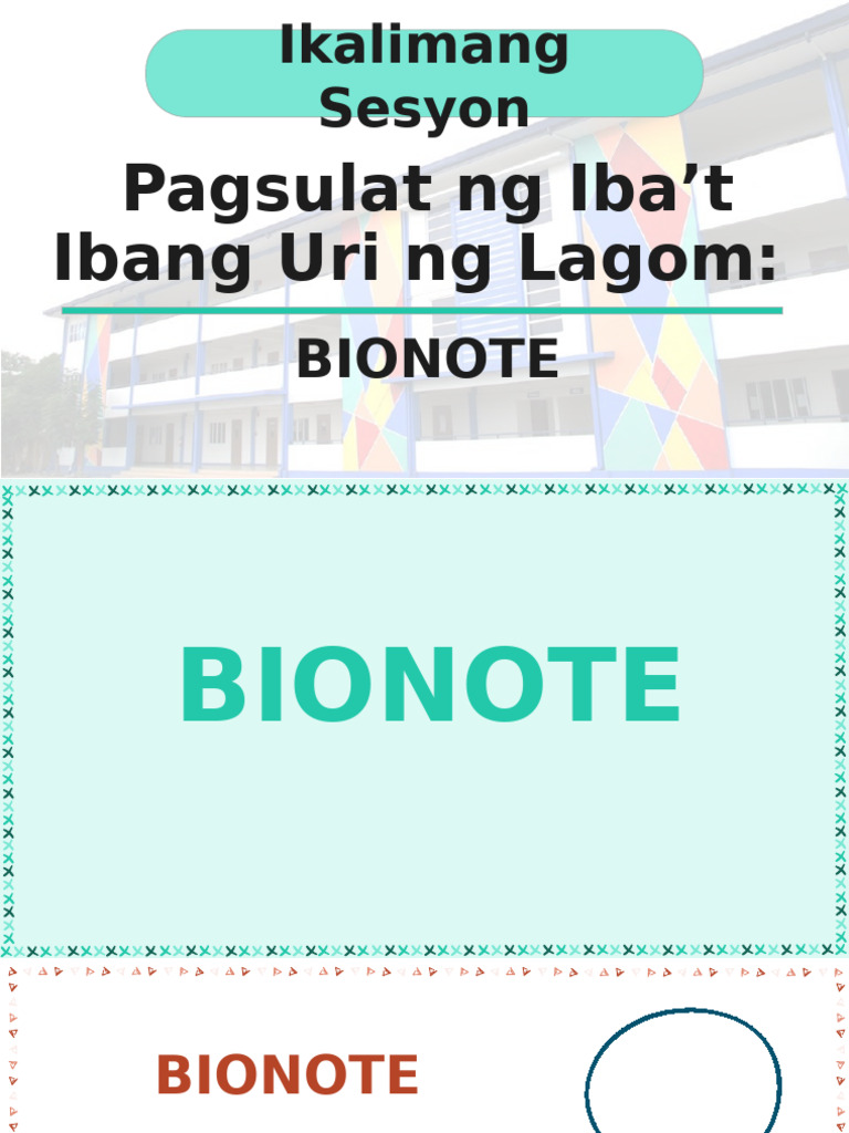 Bionote | PDF