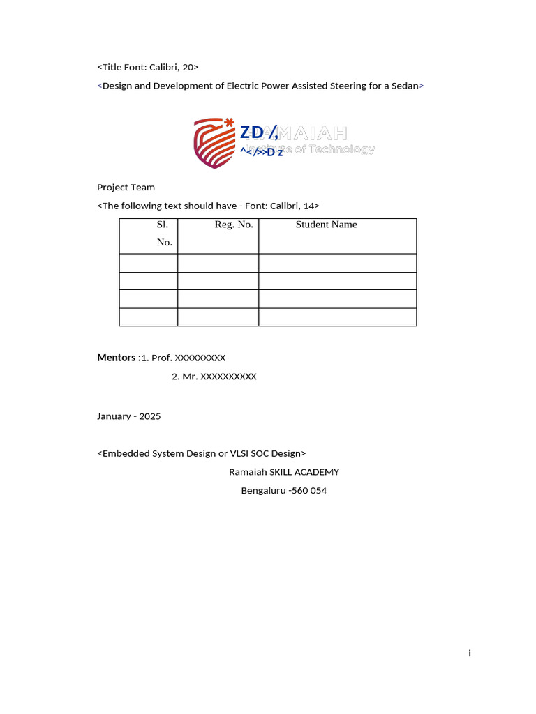 RSA Project Report Template - 22.01.2025.dotx | PDF