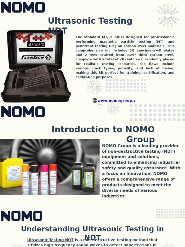 Ultrasonic Testing Solutions Overview | PDF | Nondestructive Testing ...