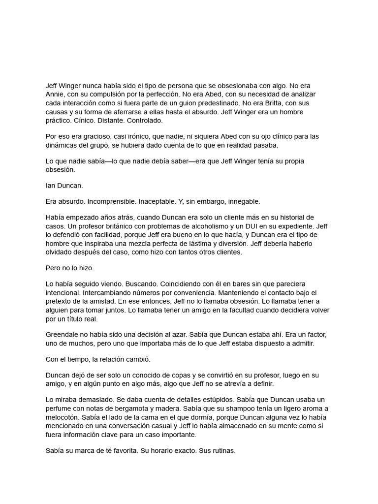 Limerence AU Jeff Winger | PDF