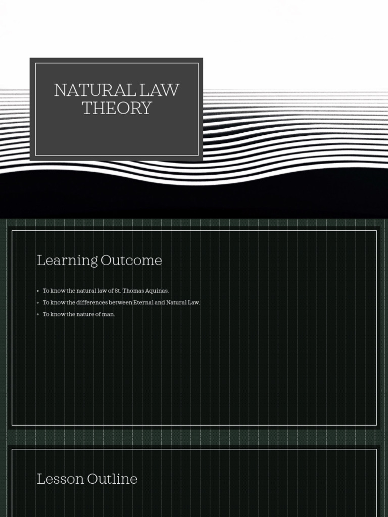 Natural Law Theory | PDF