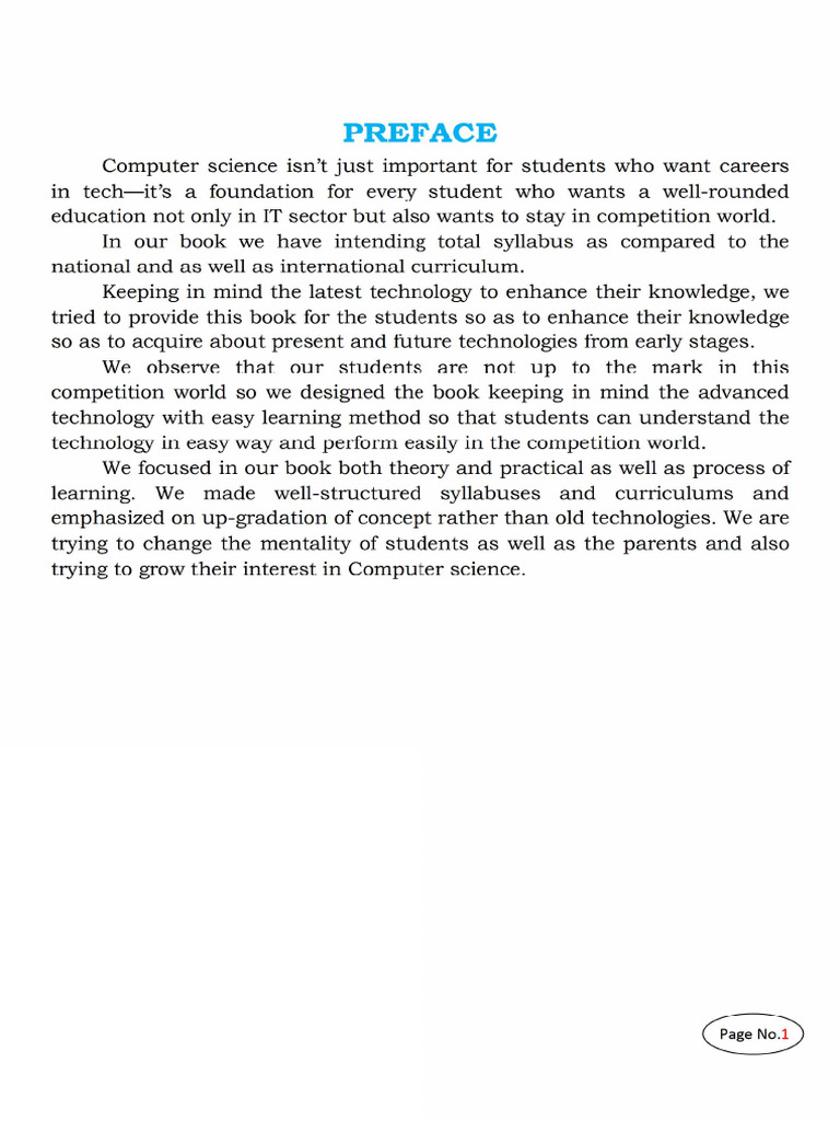 Sample Copy Class 1 | PDF